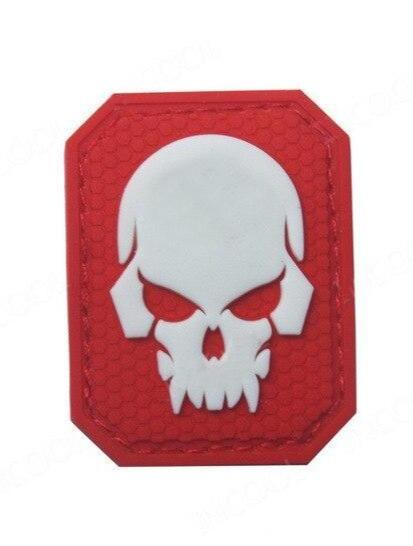 Red Skull Military Patch | Skull Action